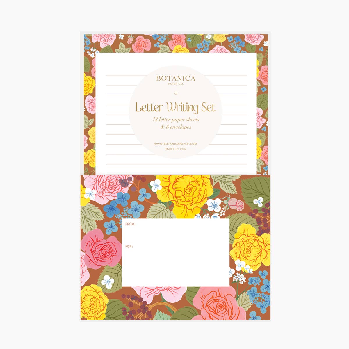 ROSE GARDEN / Letter Writing Set – Honest Paper