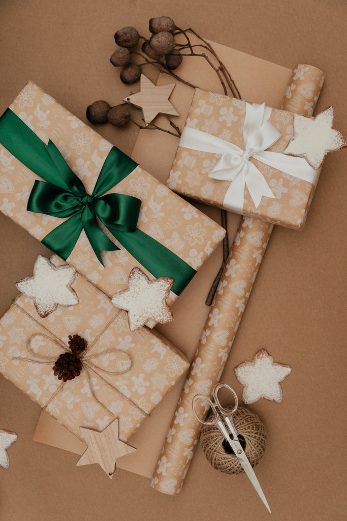 'Christmas Biscuits' Kraft Gift Wrap Roll – Honest Paper